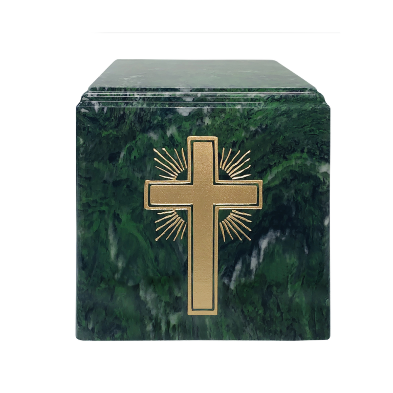 Cross Laser Engraved Memorial ⋆ Eterna Urn ⋆ Made In The USA